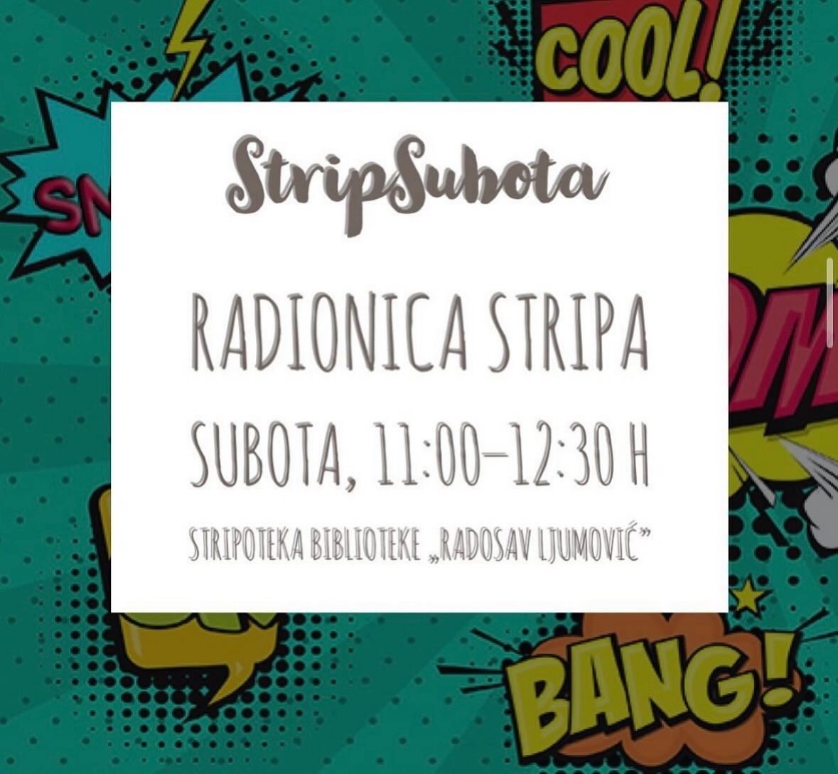 Radionica stripa i ilustracija u NB „Radosav Ljumović“ | Glavni grad ...